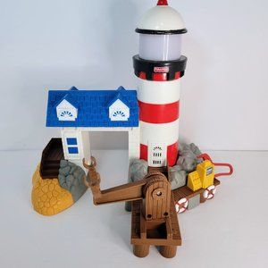 Fisher-Price | Toys | Imaginext Geotrax Train Harbor Docks Lighthouse ...